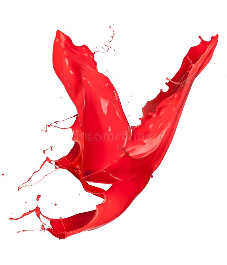 Red splash stock image. Image of liquid, paint, paintbrush - 26310235