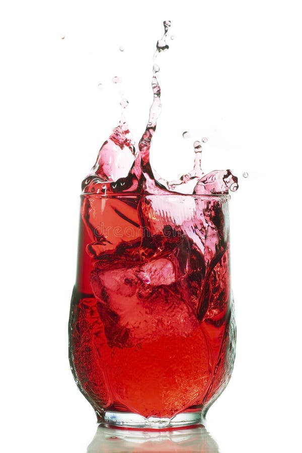 Red Juice Splash in a Glass Stock Photo - Image of macro, lifestyle ...