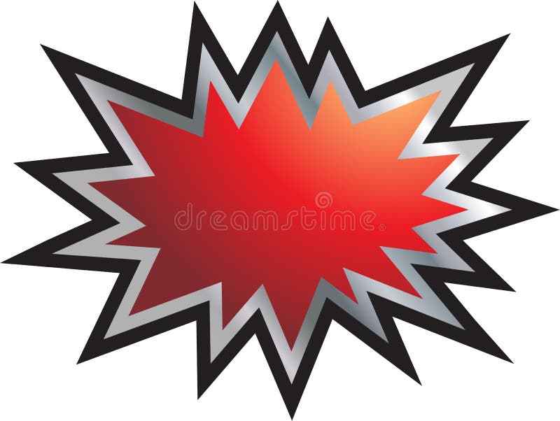 Red splash boom new stock illustration. Illustration of illustrations ...