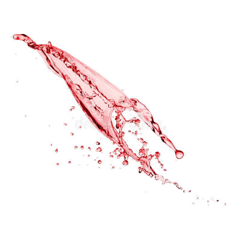 Red splash on a white stock photo. Image of drink, flow - 106526008
