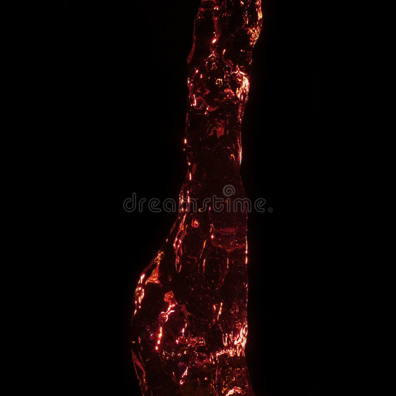 Red splashes of water stock photo. Image of isolated - 161862588