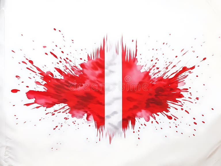 Red Splatter on White Background Stock Illustration - Illustration of ...