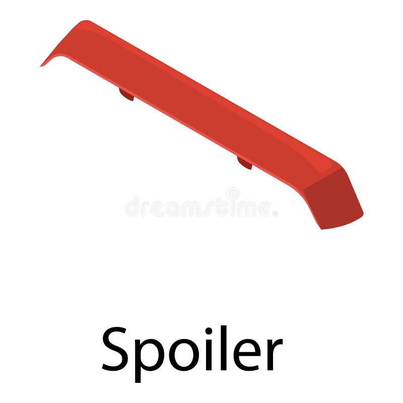 Spoiler Icon Isolated on White Background Stock Vector - Illustration ...