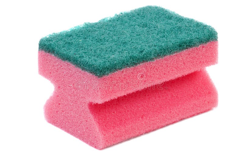 Red sponge. stock photo. Image of porous, kitchenware - 11342398