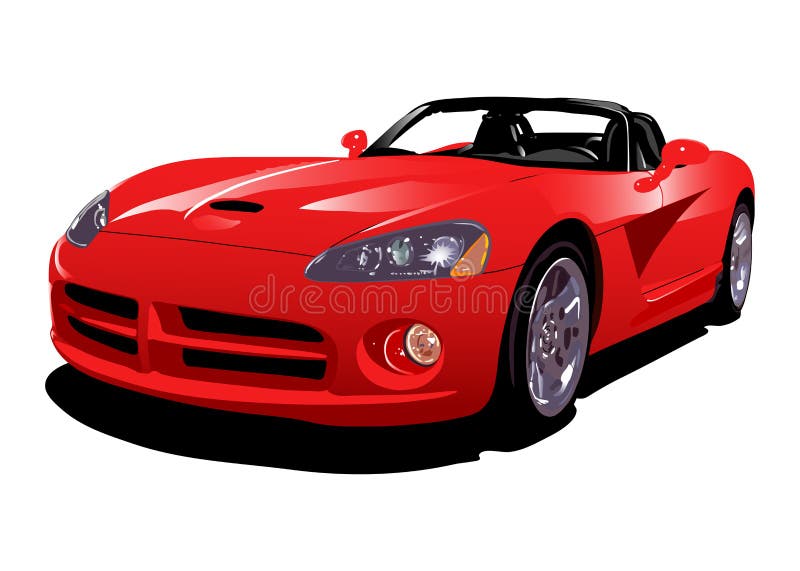 Red sport car stock vector. Illustration of automobile - 2794208