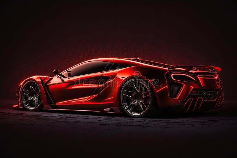 Red Sport Car. Illustration AI Generative Stock Illustration ...