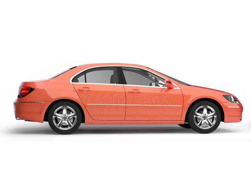 Red sport car side view stock photo. Image of expensive - 9347148