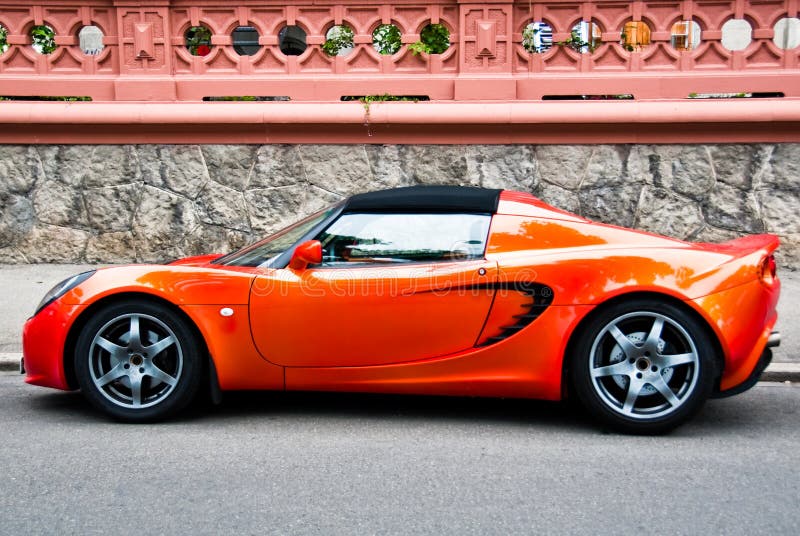 Red sports car stock photo. Image of vector, stationary - 11261602