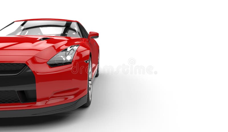 Red Sports Car stock illustration. Illustration of element - 59003286