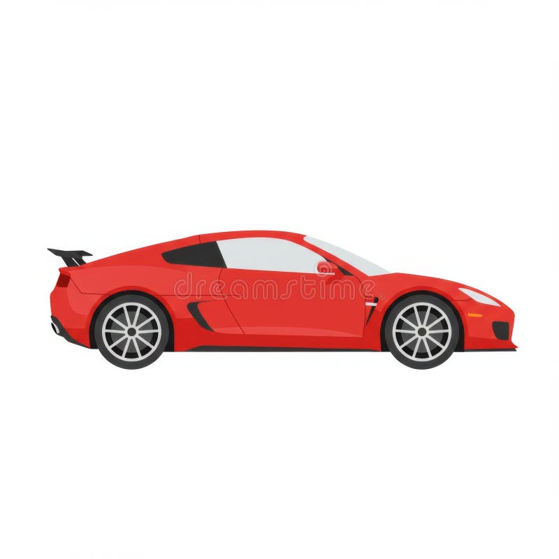 Shiny Red Modern Race Car Side Stock Illustrations – 616 Shiny Red ...