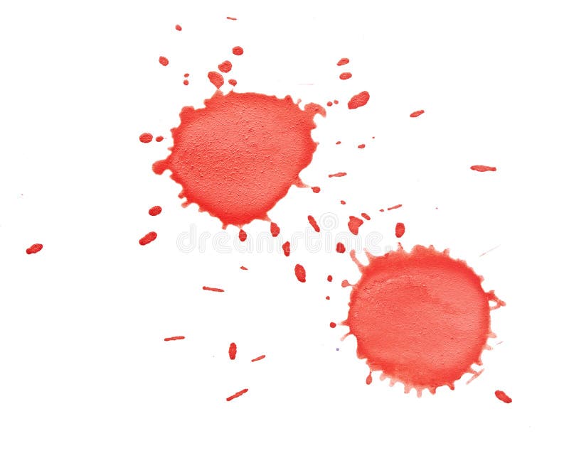 Red spot with splashes stock photo. Image of drip, artistic - 27228902