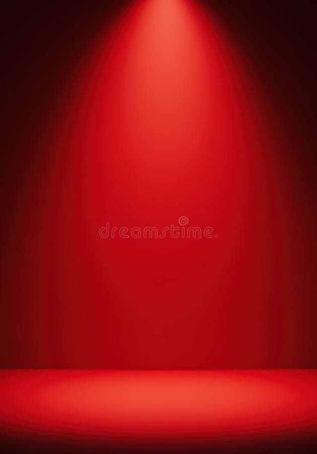 Red Spotlight on Dark Red Background Stock Illustration - Illustration ...