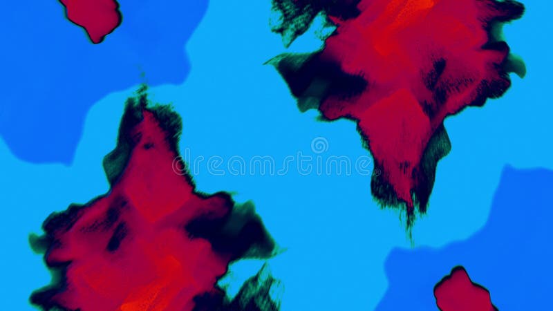 Red Spots on Blue, Particle Animation, Looping Stock Video - Video of ...