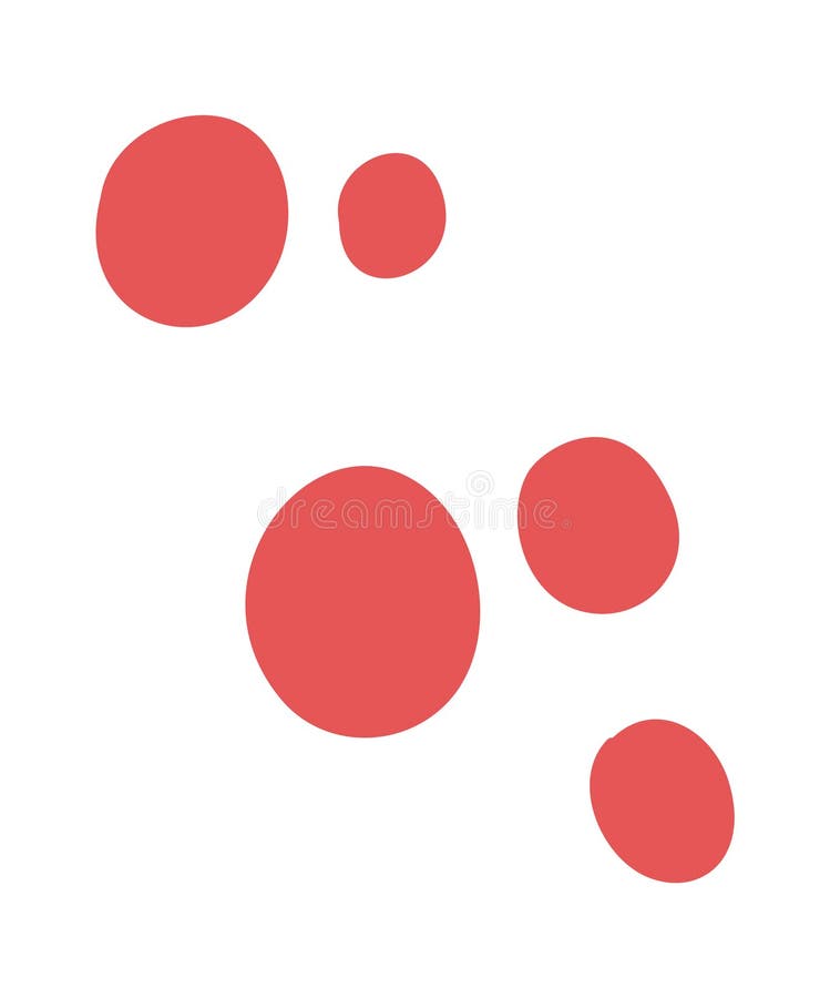 Red Spots Cute Cartoon Bubbles Stock Illustration - Illustration of ...