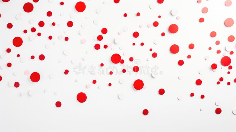 Red Spots on White Background, Abstract Illustration Stock Illustration ...