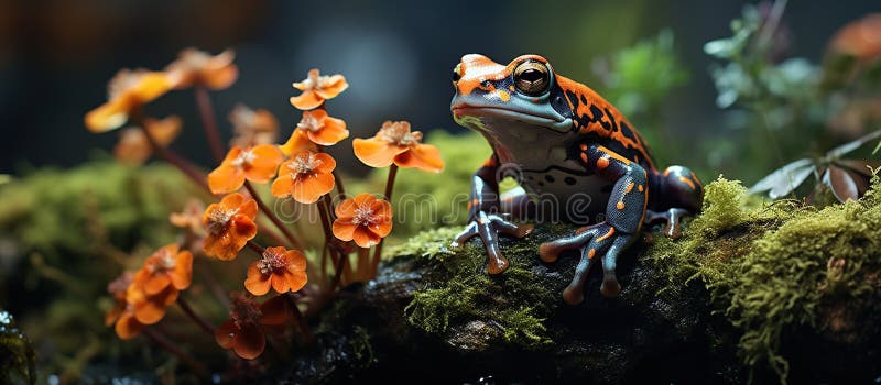 Red-spotted Poison Dart Frog (Dendrobates Tinctorius Stock Illustration ...