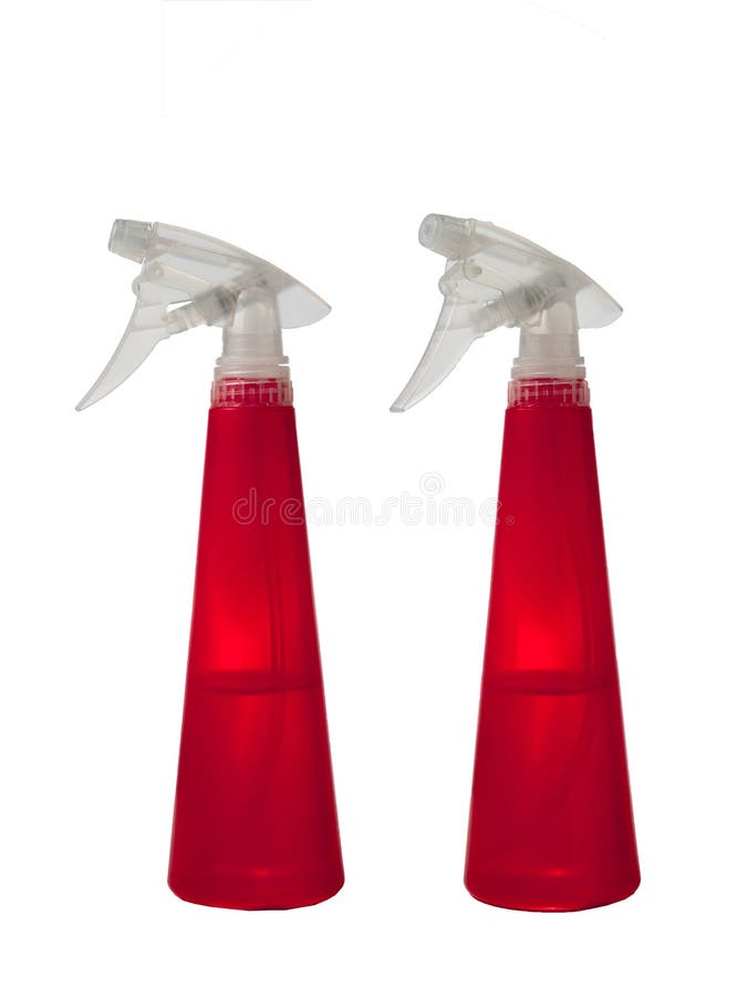 Red Spray Bottle. Studio Photography of Spray Multipurpose Cleaner ...