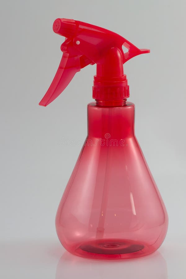 Red Spray bottle stock image. Image of plastic, container - 39754331