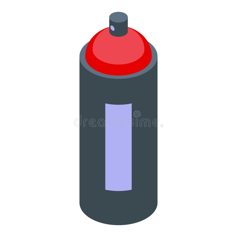 Red Spray Paint Can for Graffiti Art Isometric View Stock Vector ...