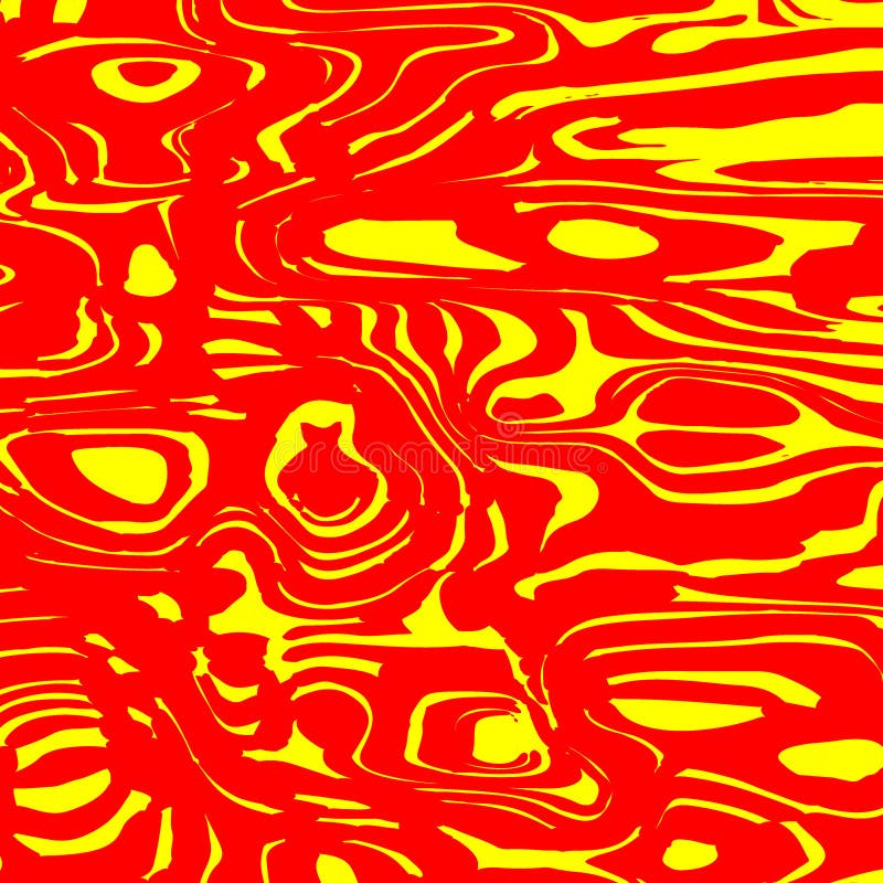 Red Spreading Spots of Color on Yellow Stock Vector - Illustration of ...