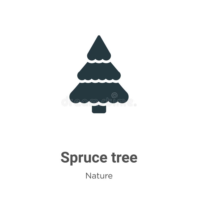 Red Spruce Tree Icon in Filled, Thin Line, Outline and Stroke Style ...