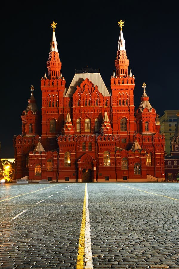 Red Square Night stock photo. Image of landmark, attractions - 10341596
