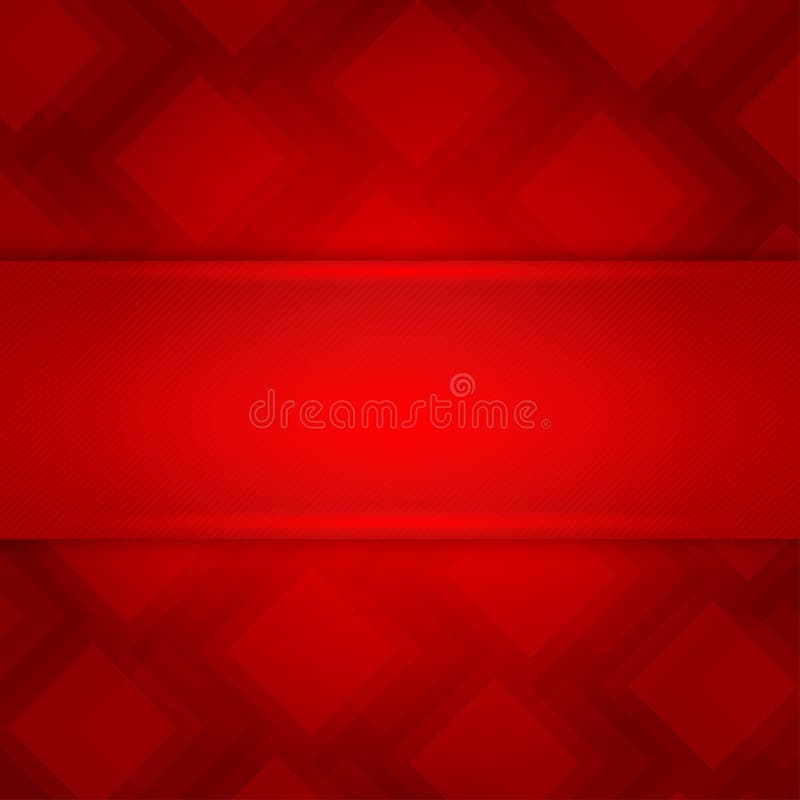 Red Square Abstract Background Vector Stock Vector - Illustration of ...