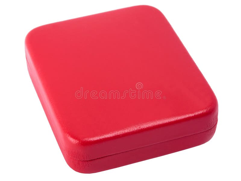 Red Square Box on a White Background Stock Image - Image of container ...