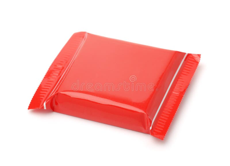 Red Square Chocolate Packaging Stock Photo - Image of packaging, sweet ...