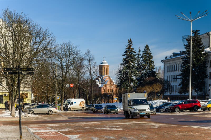 Red Square in the City of Chernihiv7 Editorial Stock Image - Image of ...