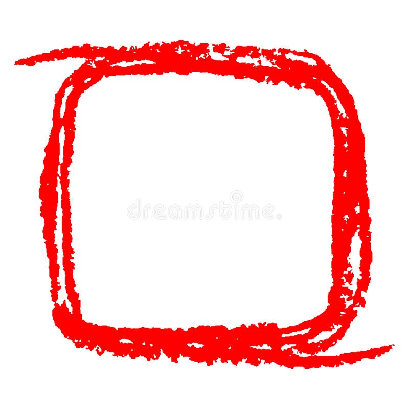 Red Square Copy Space Or Frame With Pastel Bright Color Rectangular ...