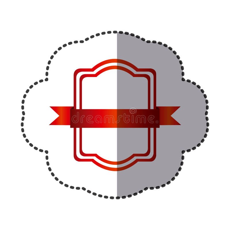 Red square emblem icon stock illustration. Illustration of icon - 88237351