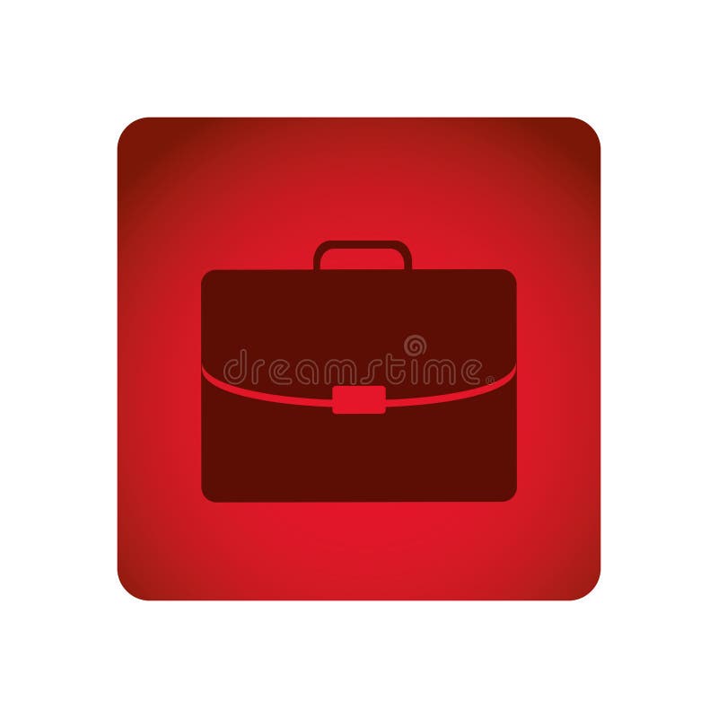 Red Square Frame Briefcase Executive Icon Stock Illustration ...