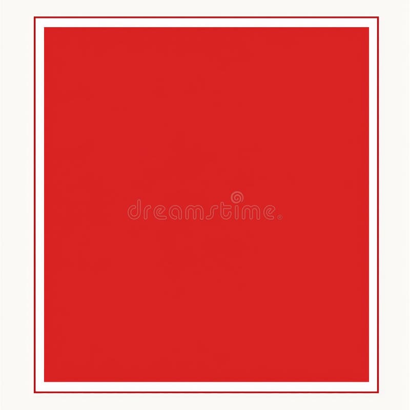 Red Square Frame on a White Background. Stock Image - Image of stylish ...