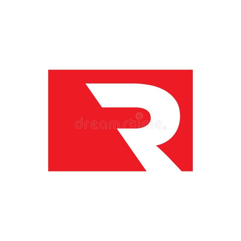 Red Square Letter R Logo Design Stock Illustration - Illustration of ...