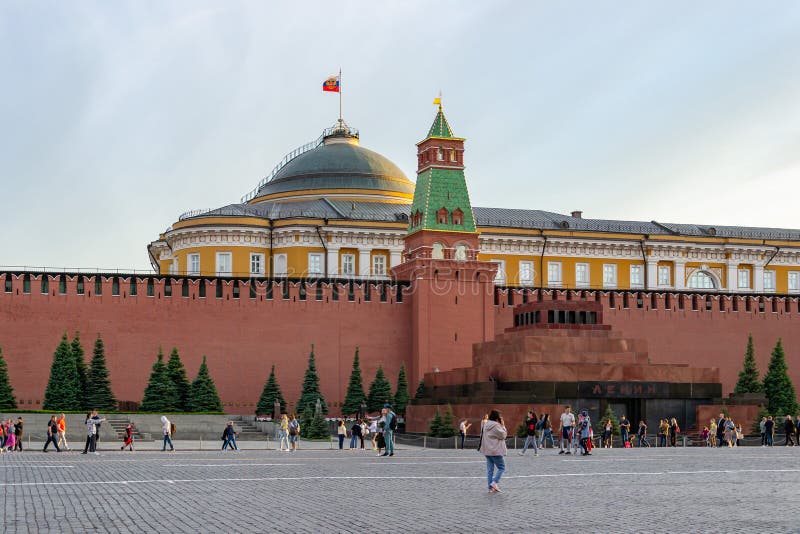 Red Square and the Kremlin in Moscow at Sunset. Editorial Stock Image ...