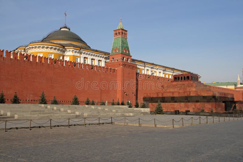 Red Square. Lenin S Mausoleum Stock Image - Image of colors, residence ...