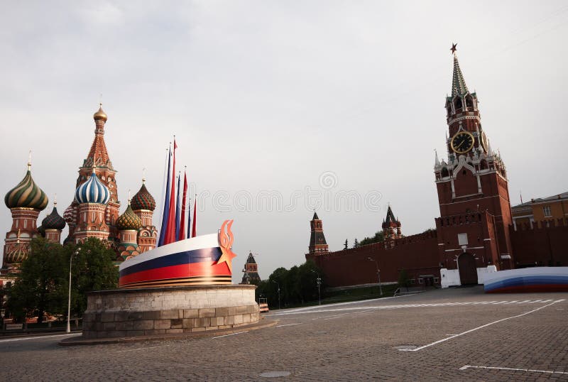 Red Square in Moscow stock photo. Image of people, famous - 17424556