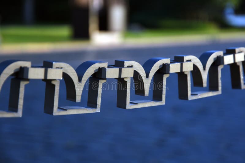 Red Square in Moscow. Beautiful Chains Made in a Shape of Kremlin Wall ...