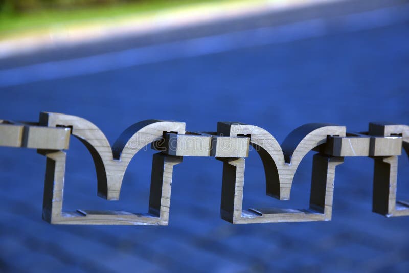 Red Square in Moscow. Beautiful Chains Made in a Shape of Kremlin Wall ...