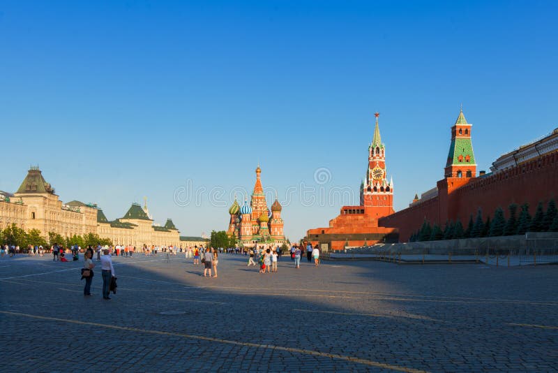 Red Square in Moscow stock image. Image of central, square - 18039113