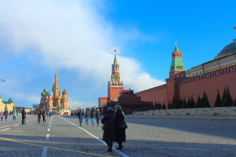The Red Square. Moscow, Russia. Editorial Photography - Image of saint ...