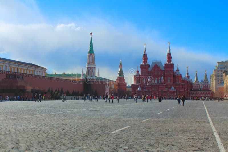 The Red Square. Moscow, Russia. Editorial Photo - Image of paving ...