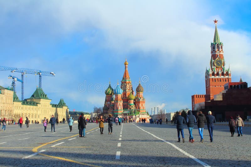 The Red Square. Moscow, Russia. Editorial Photo - Image of dome ...