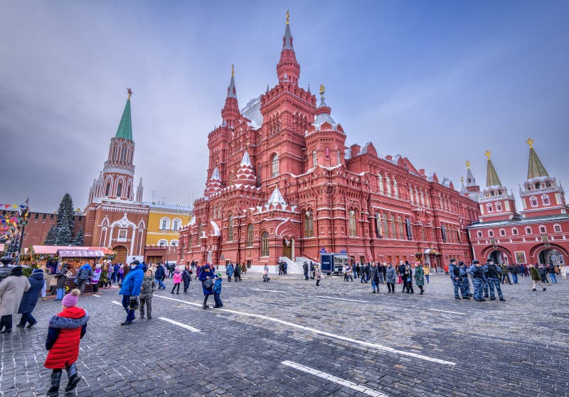 Red square in Moscow 3 editorial stock photo. Image of overf - 239494383