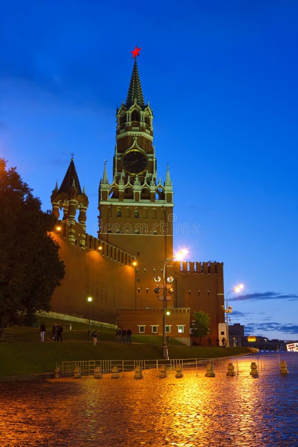 Red Square at night stock photo. Image of russia, moscow - 12721998