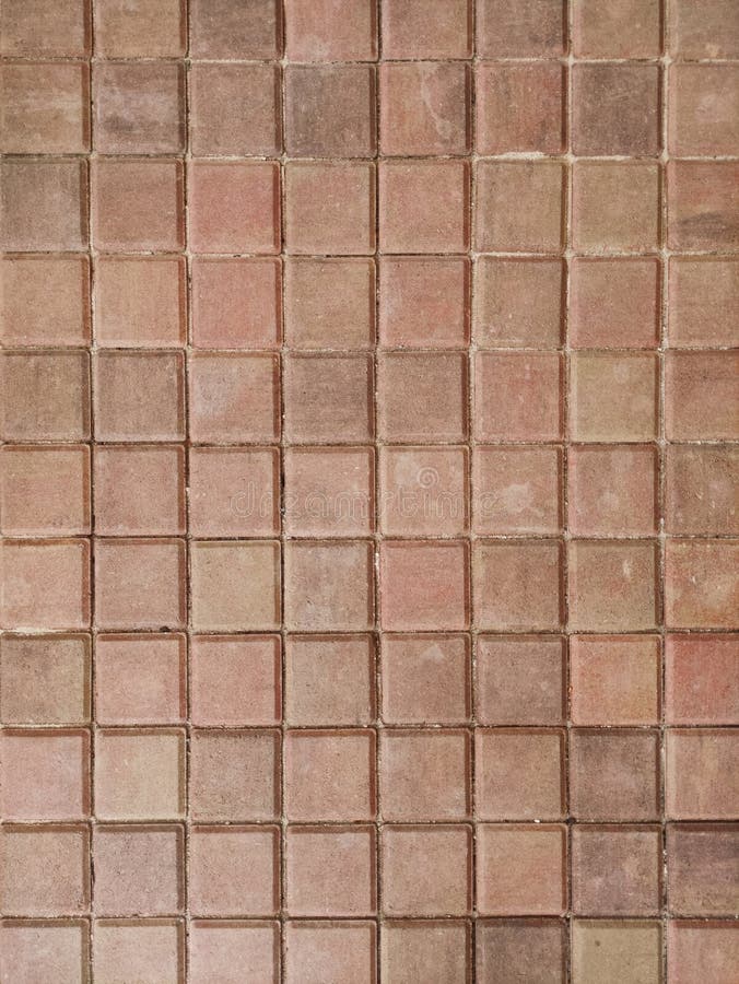 Red Square Paving Stones Forming a Geometric Pattern in Prague Stock ...