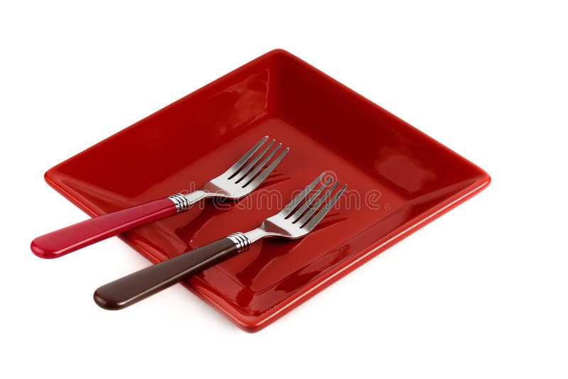 Square of Forks. Light and Shadow. Stock Image - Image of forks, light ...