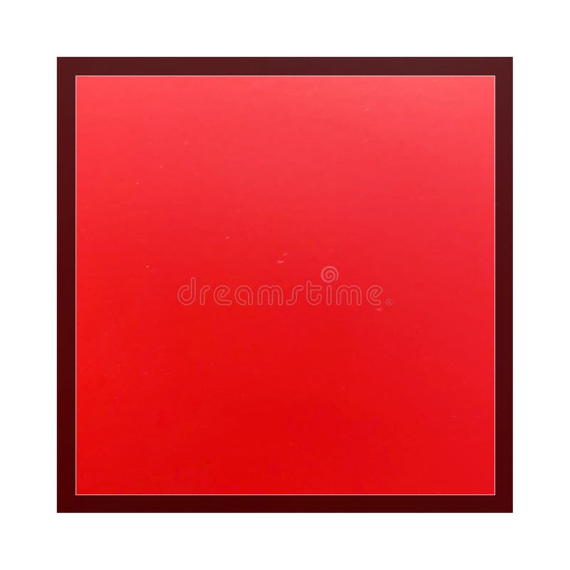 Red Square and Slim Black Frame on White Background Stock Image - Image ...