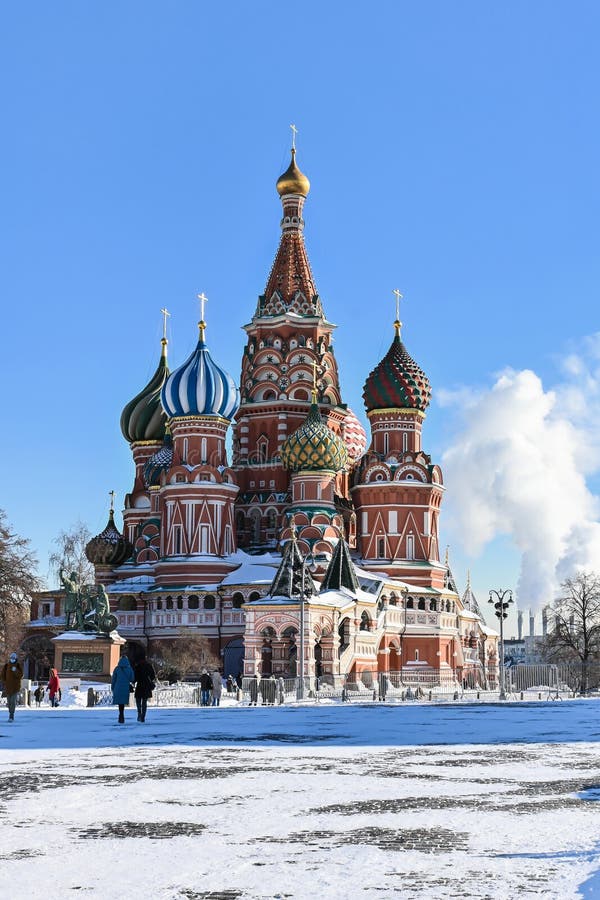 Red Square in winter stock photo. Image of historical - 210718040